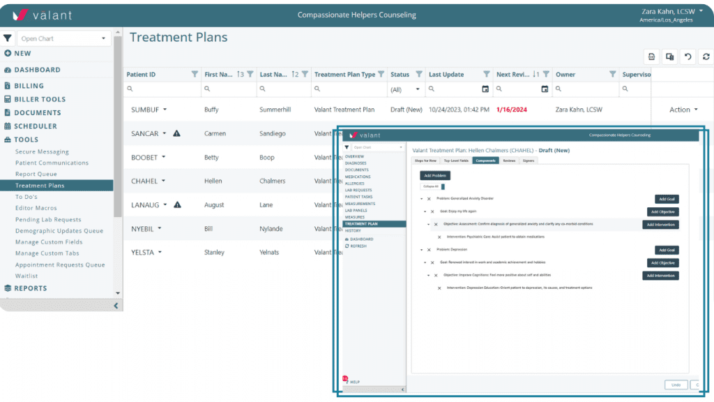 Treatment Planning for Mental Health Practices | Valant