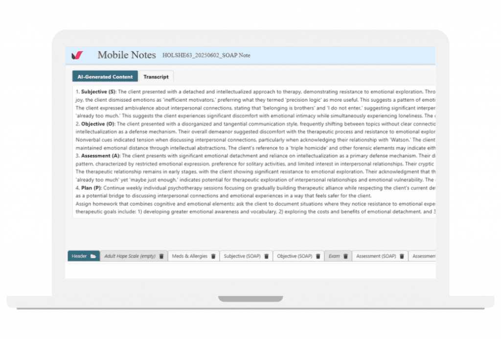 AI Notes Assist - Valant